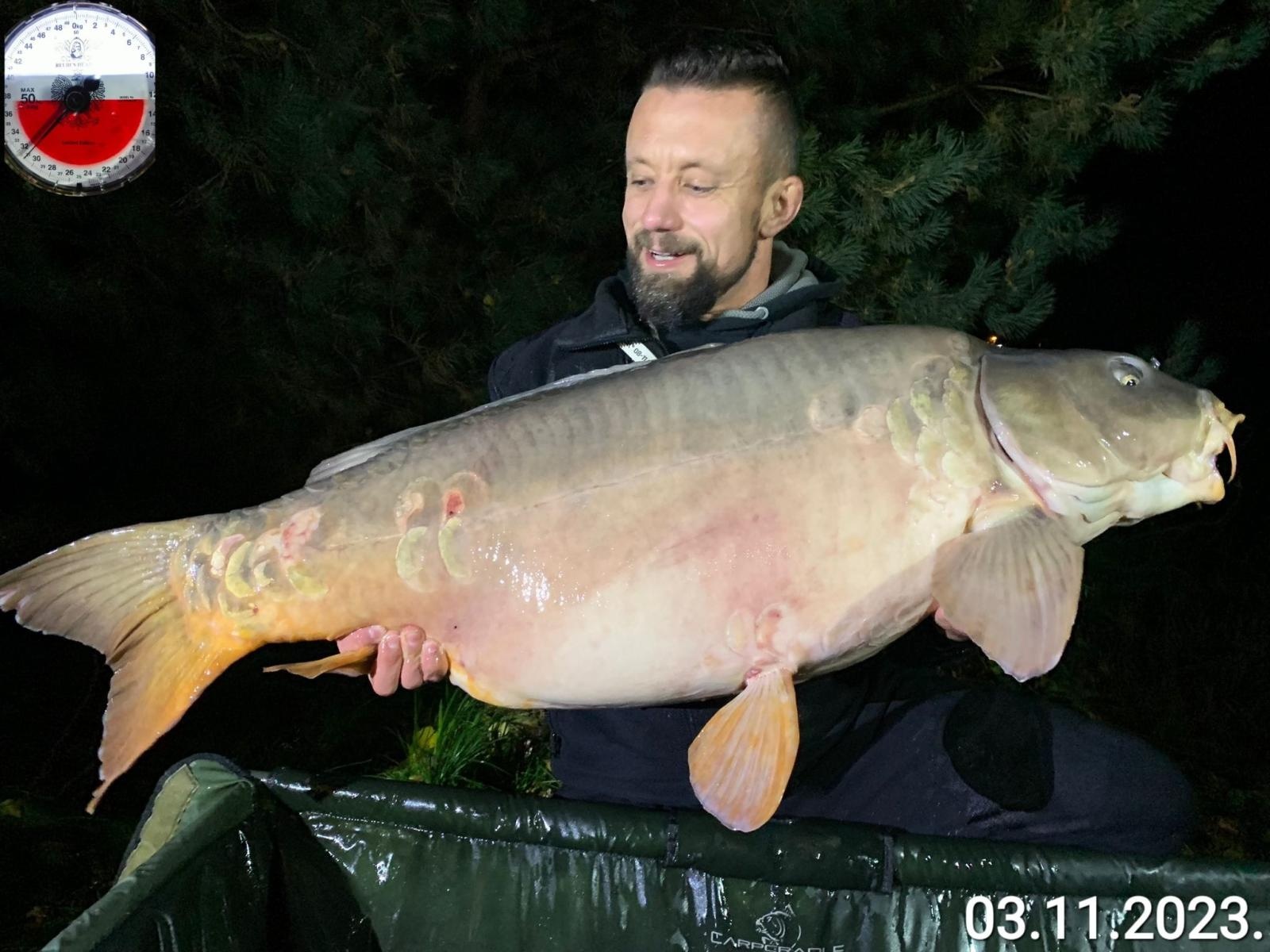 Rekordowy karp złowiony na Babiczoku Rekordowy karp złowiony na Babiczoku