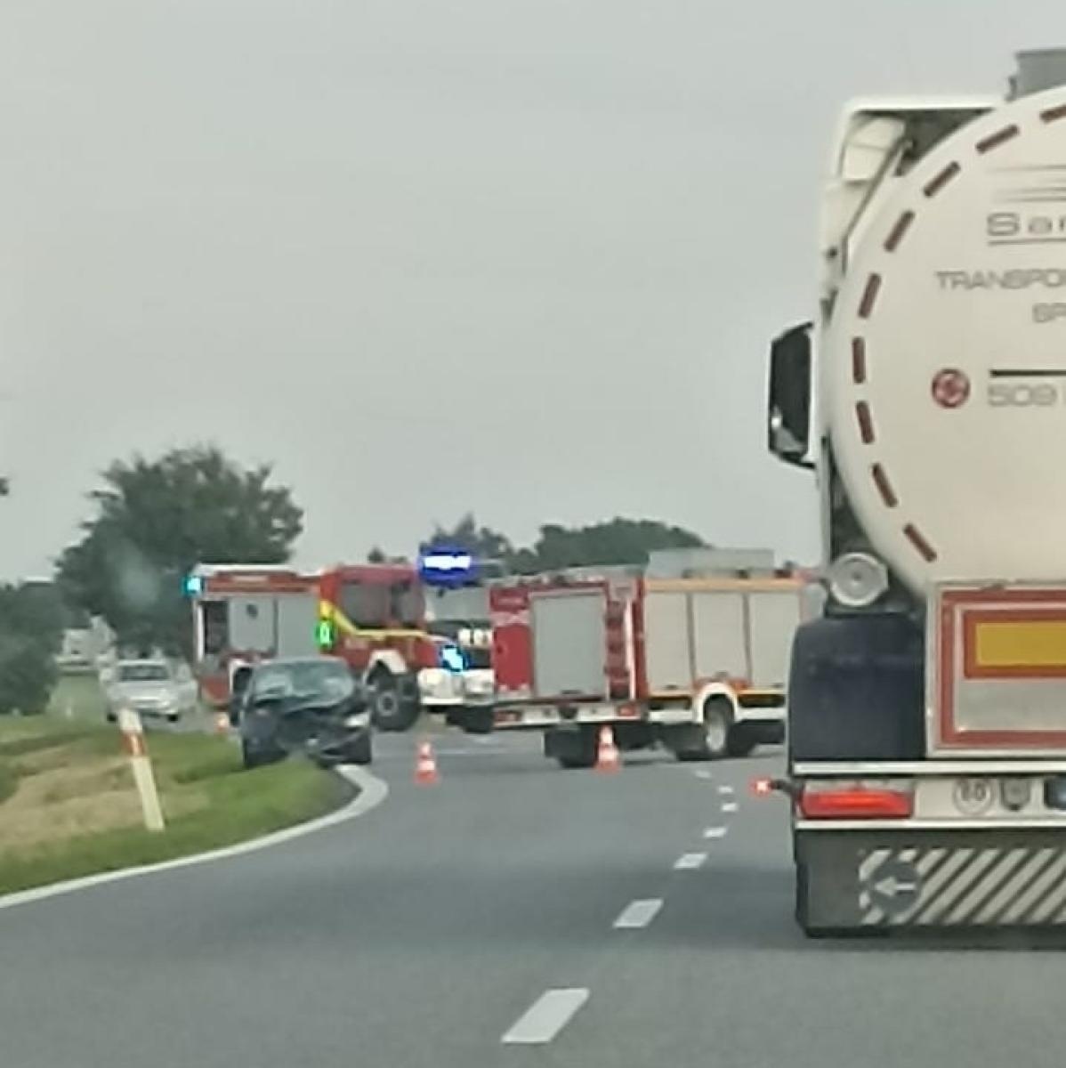 Plama w Zabełkowie, zdarzenie drogowe w Bieńkowicach