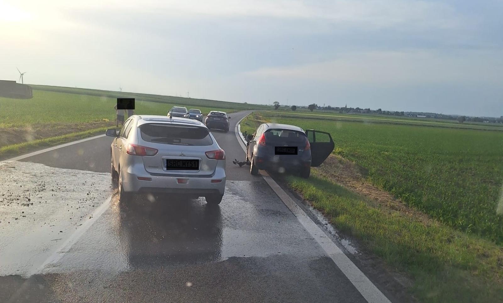 Plama w Zabełkowie, zdarzenie drogowe w Bieńkowicach