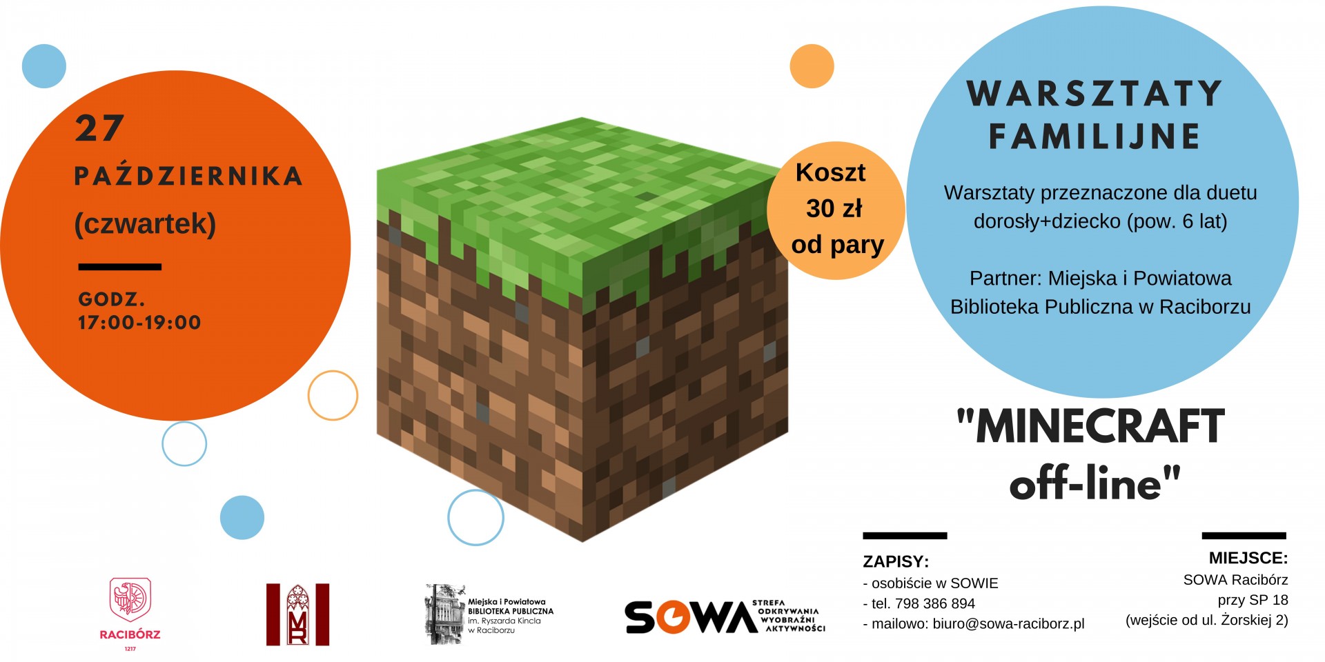 SOWA - Warsztaty Familijne Minecraft off-line